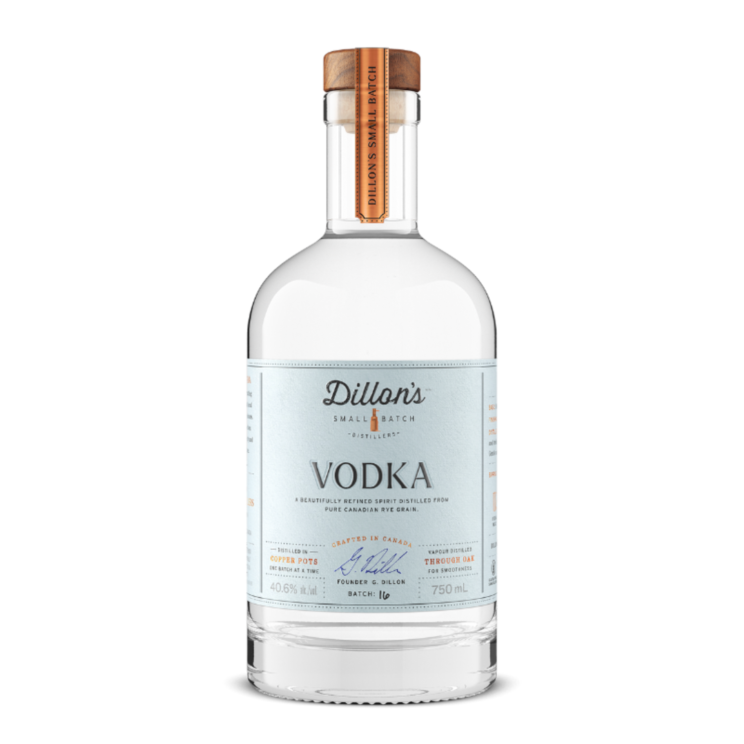 Rye Vodka 750mL - Dillon's Small Batch Distillers