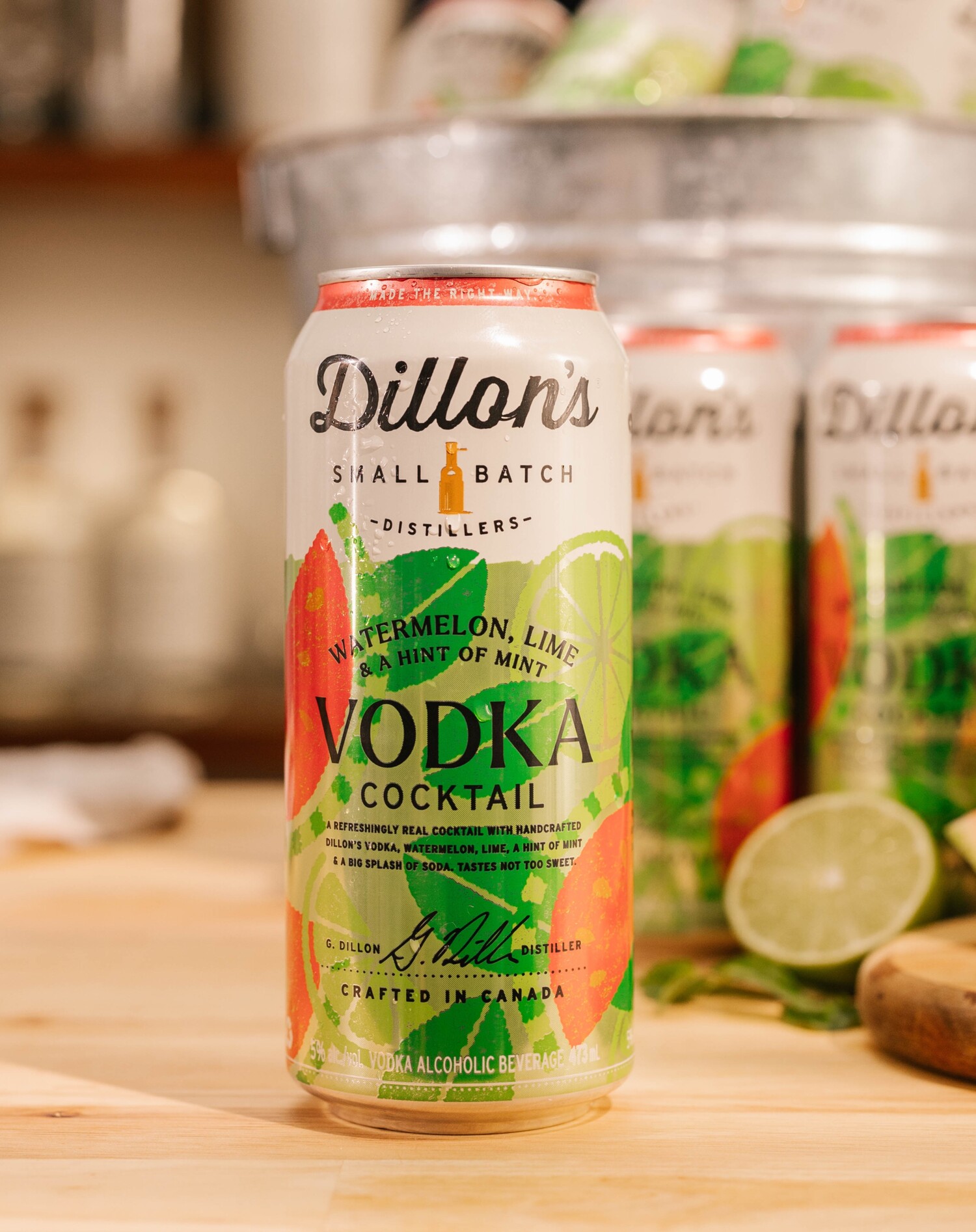Watermelon, Lime & A Hint of Mint Vodka Cocktail - Dillon's Small Batch ...
