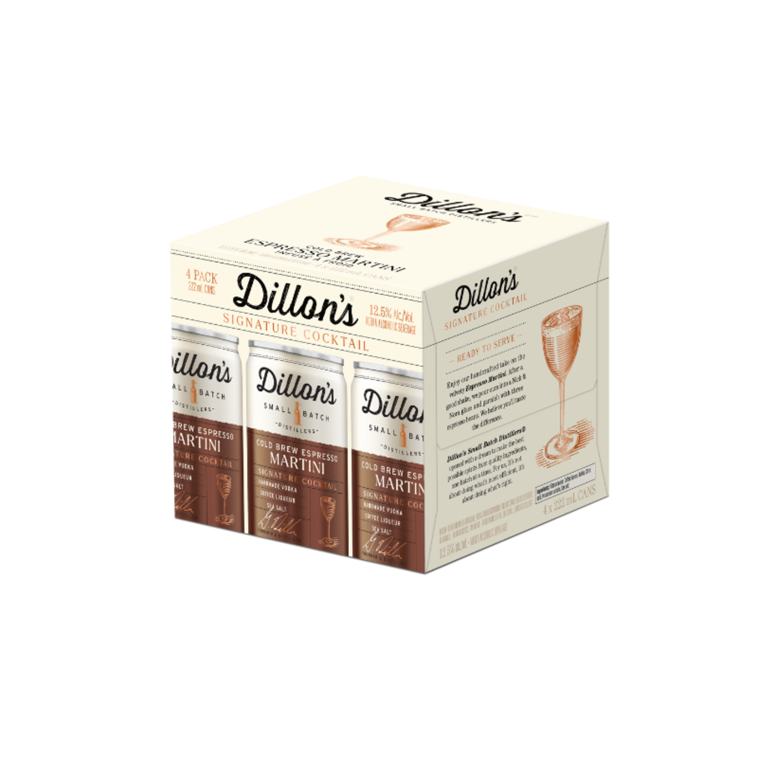 Cold Brew Espresso Martini 4-pack - Dillon's Small Batch Distillers