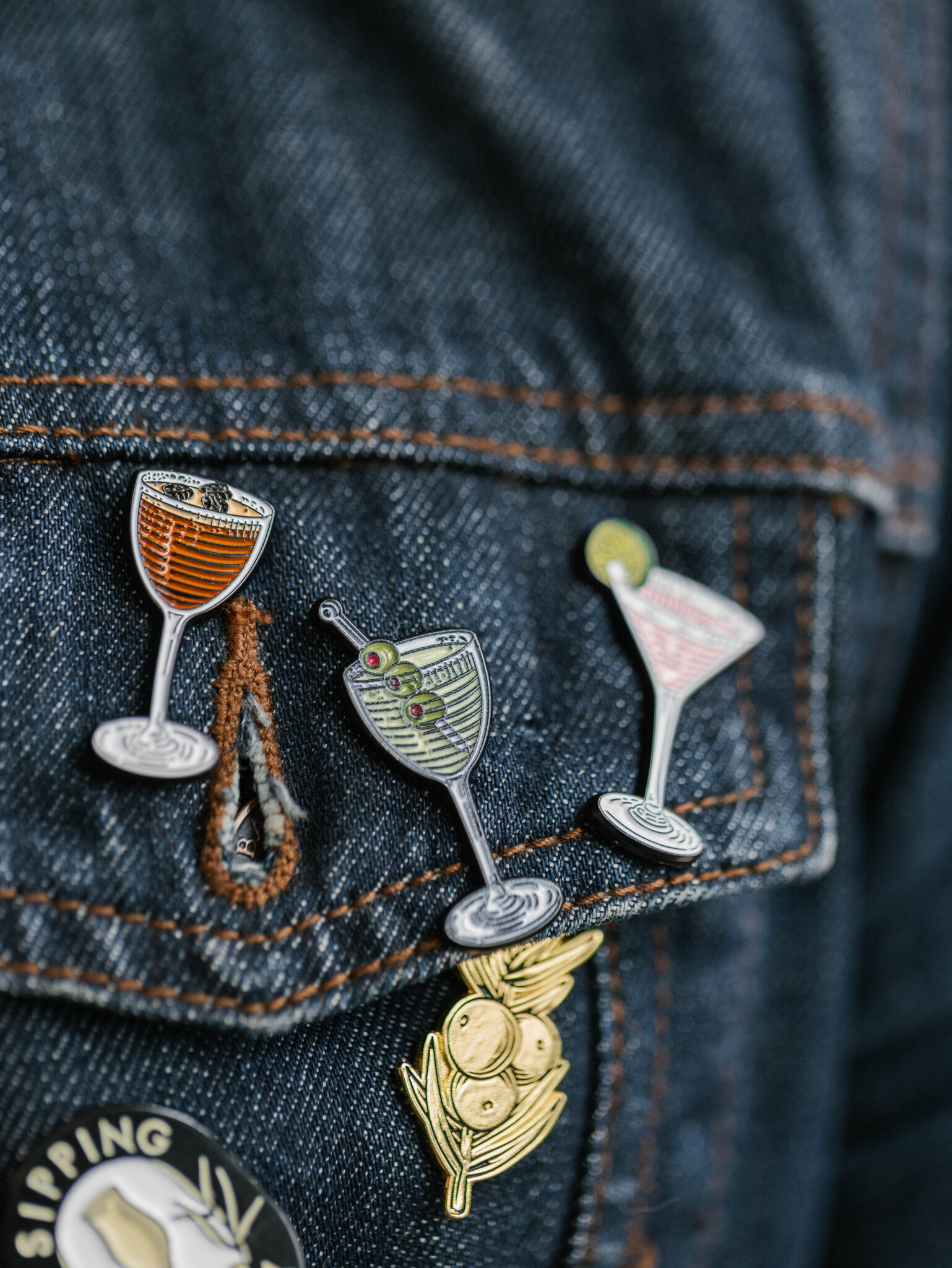 Dirty Martini Enamel Pin - Dillon's Small Batch Distillers