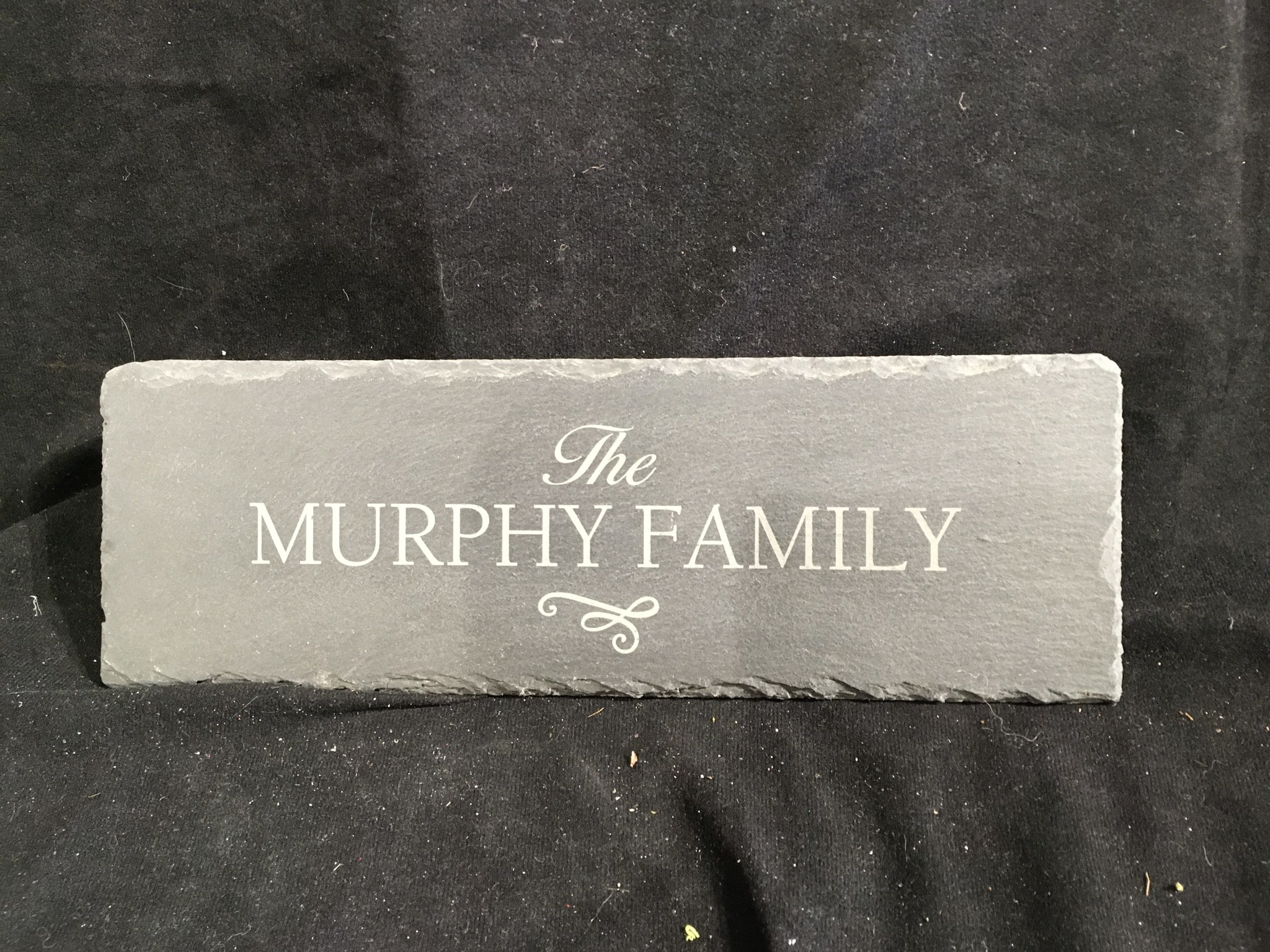 Slate Name Plate - Christmas Tyme