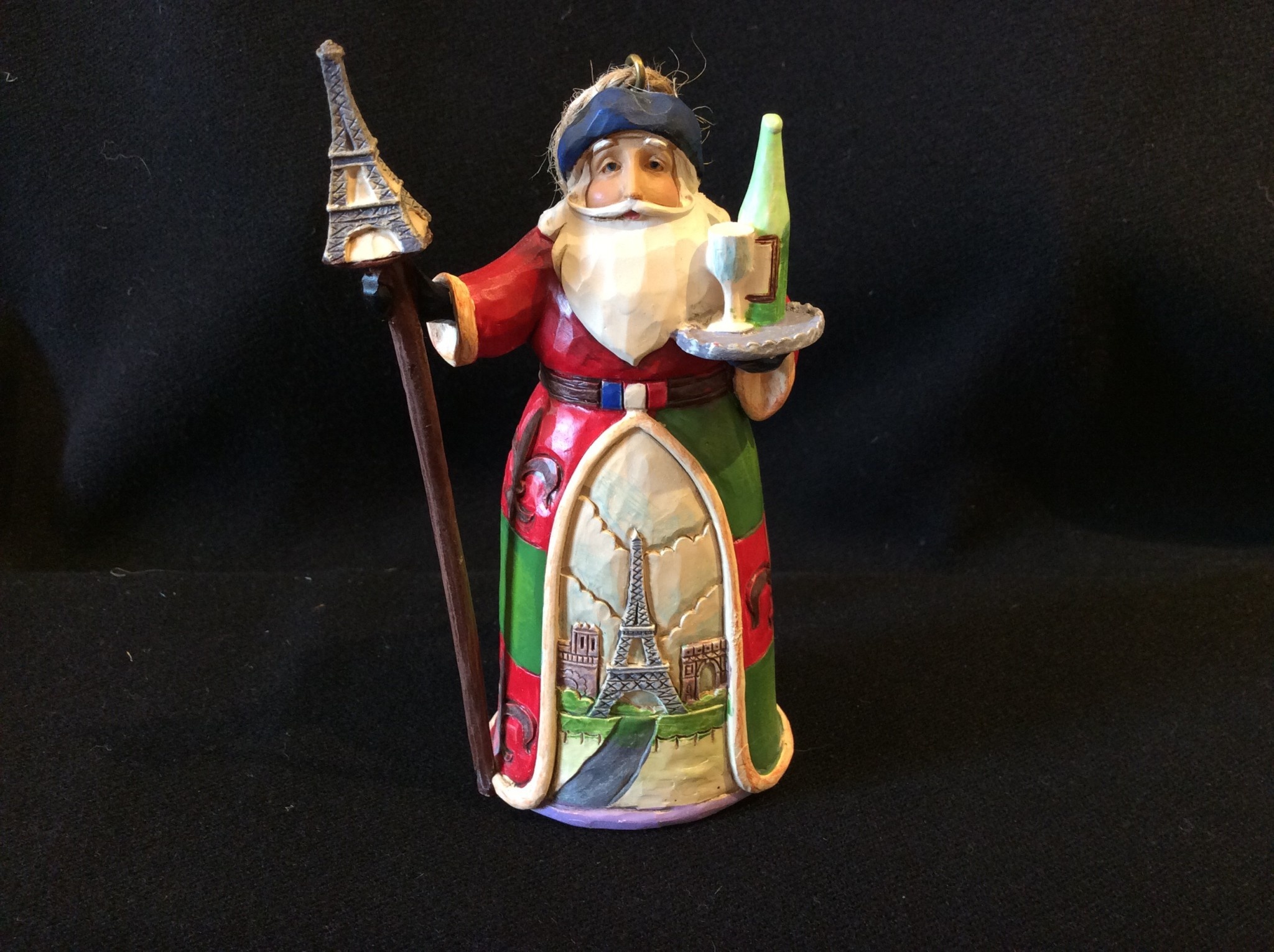 Jim Shore - 4.5" French Santa Orn - Christmas Tyme