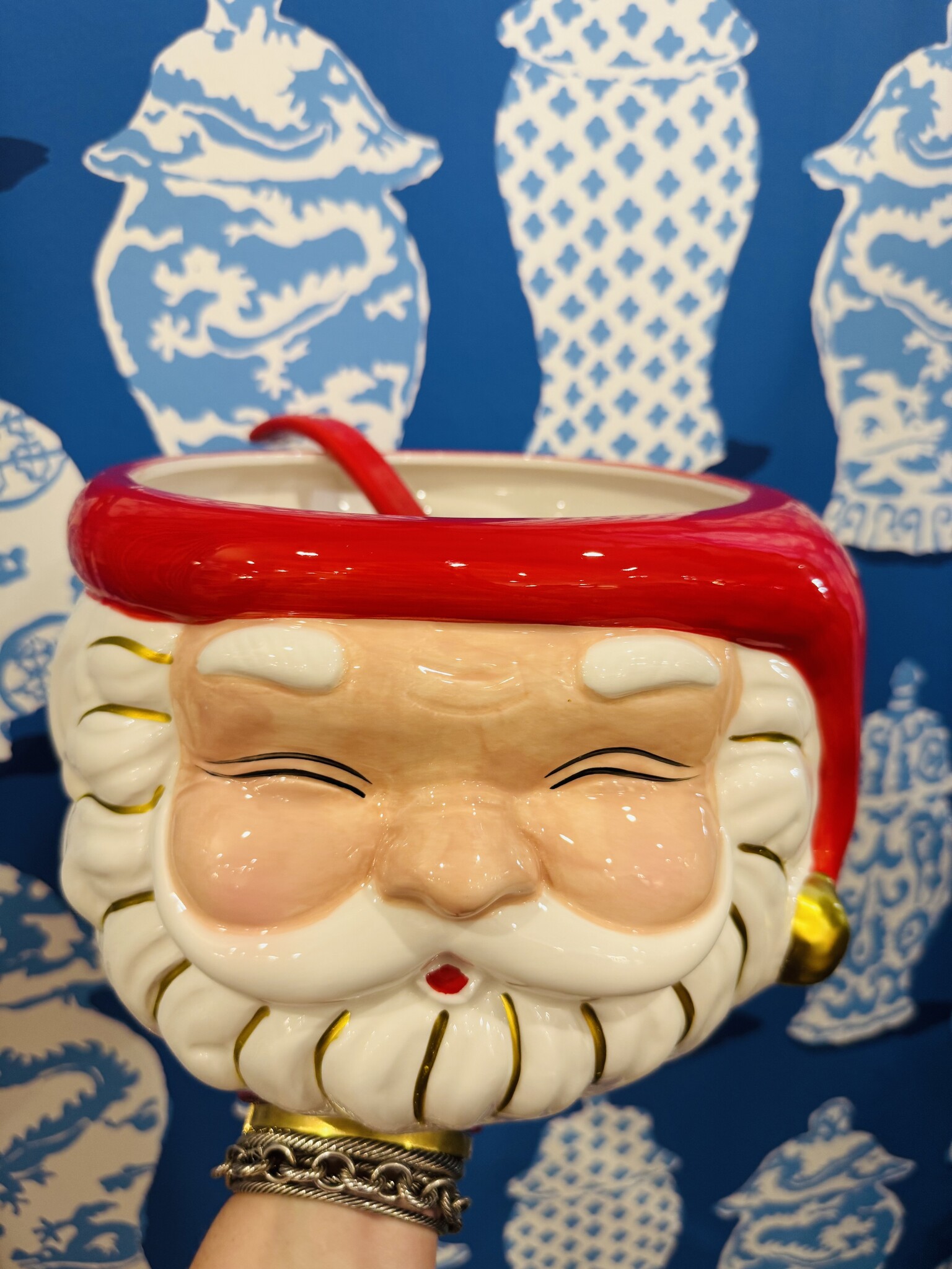 Red Santa Punch Bowl - Oxford+Lee