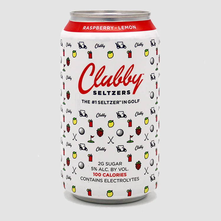 Clubby Clubby Seltzer Raspberry Lemon 6 x 12 oz cans - Fenwick Liquor