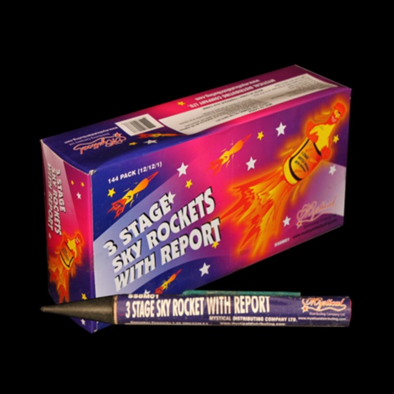 3 Stage Sky Rockets - Archangel Fireworks Inc.