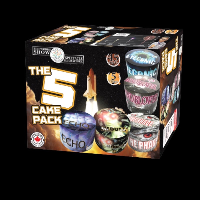The 5-Cake Pack (Hands) - Archangel Fireworks Inc.