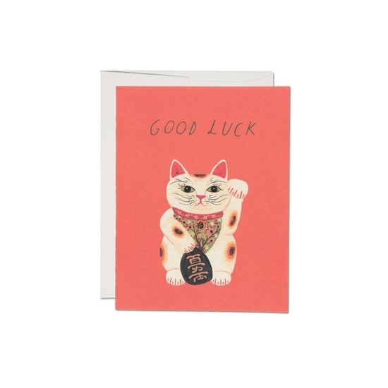 Good Luck Kitty Card - DECO Raleigh