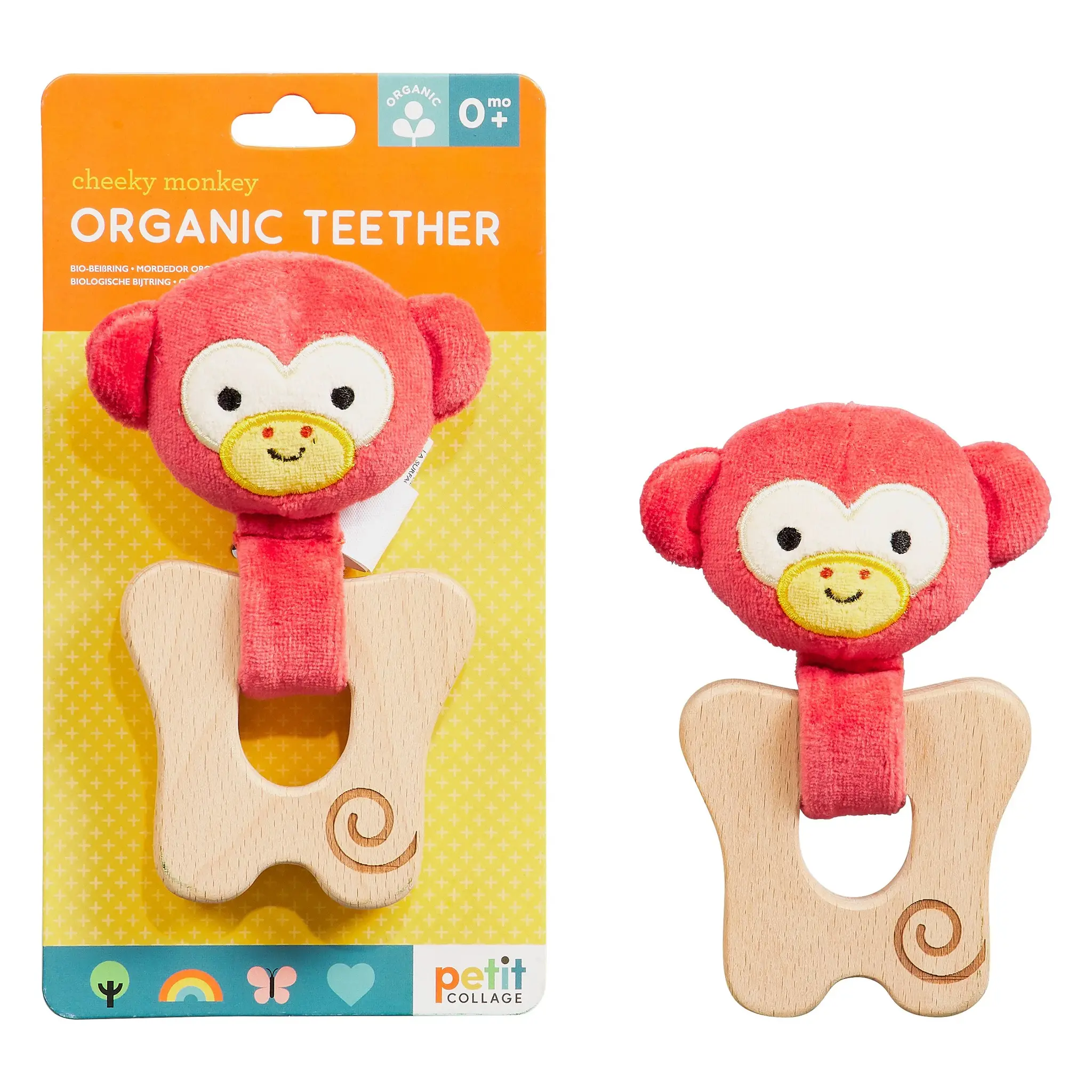 Organic Baby Toys Cheeky Monkey Teether - DECO Raleigh