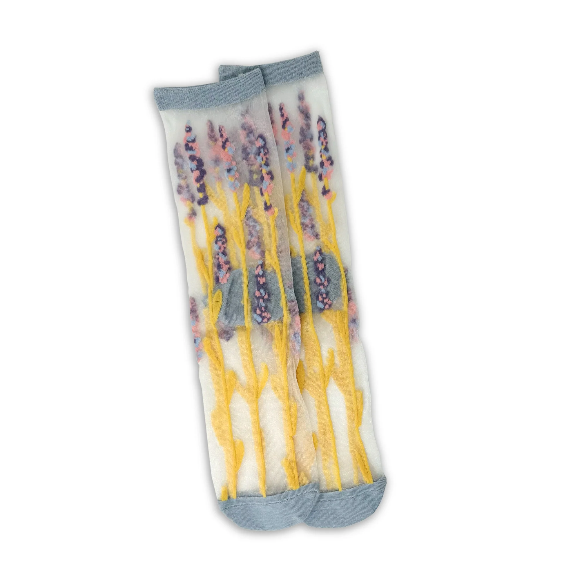 Rainbow Unicorn Sheer Socks Winslet Lt Blue - DECO Raleigh