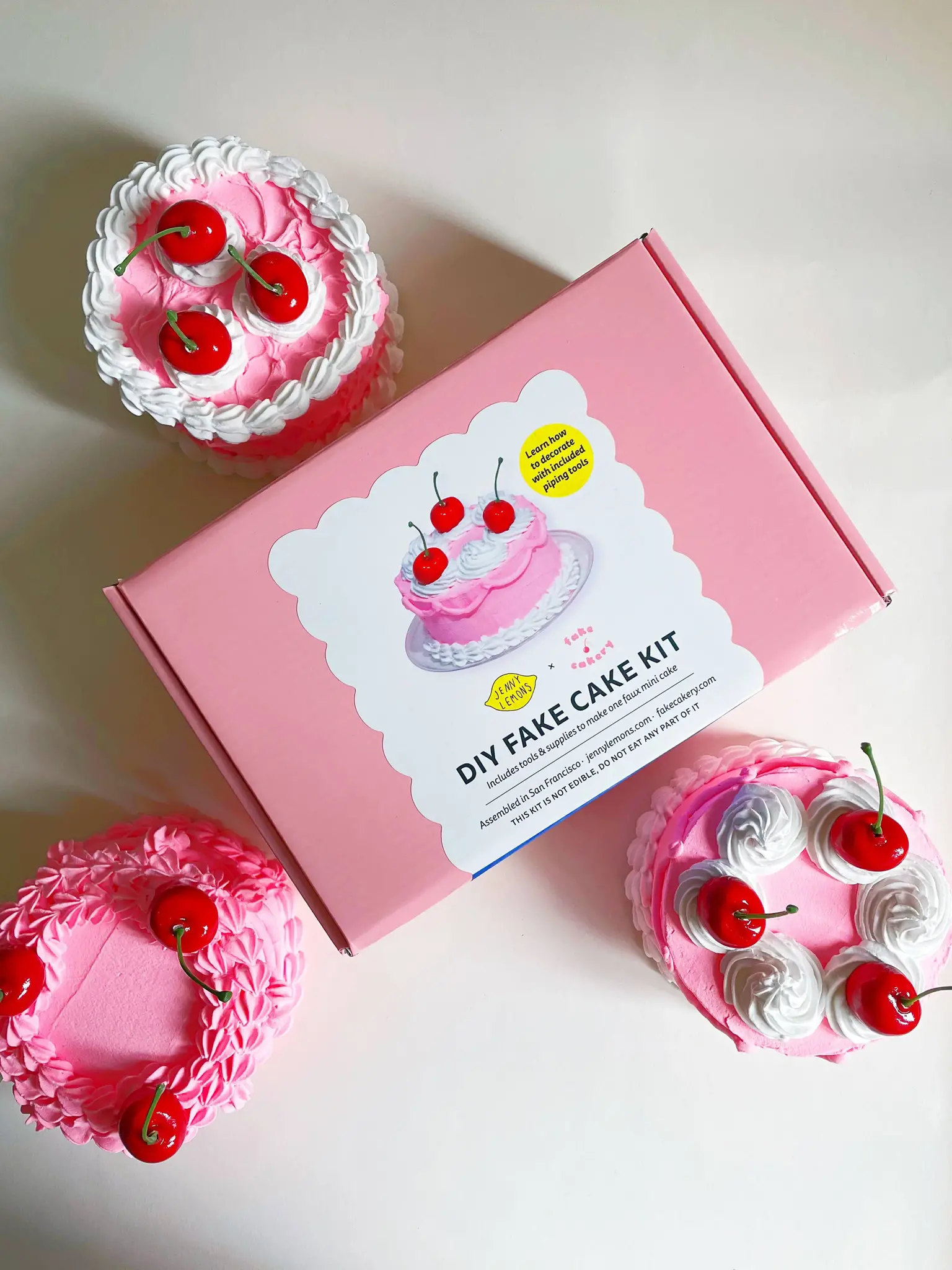 Fake Cake DIY Craft Kit Pink - DECO Raleigh