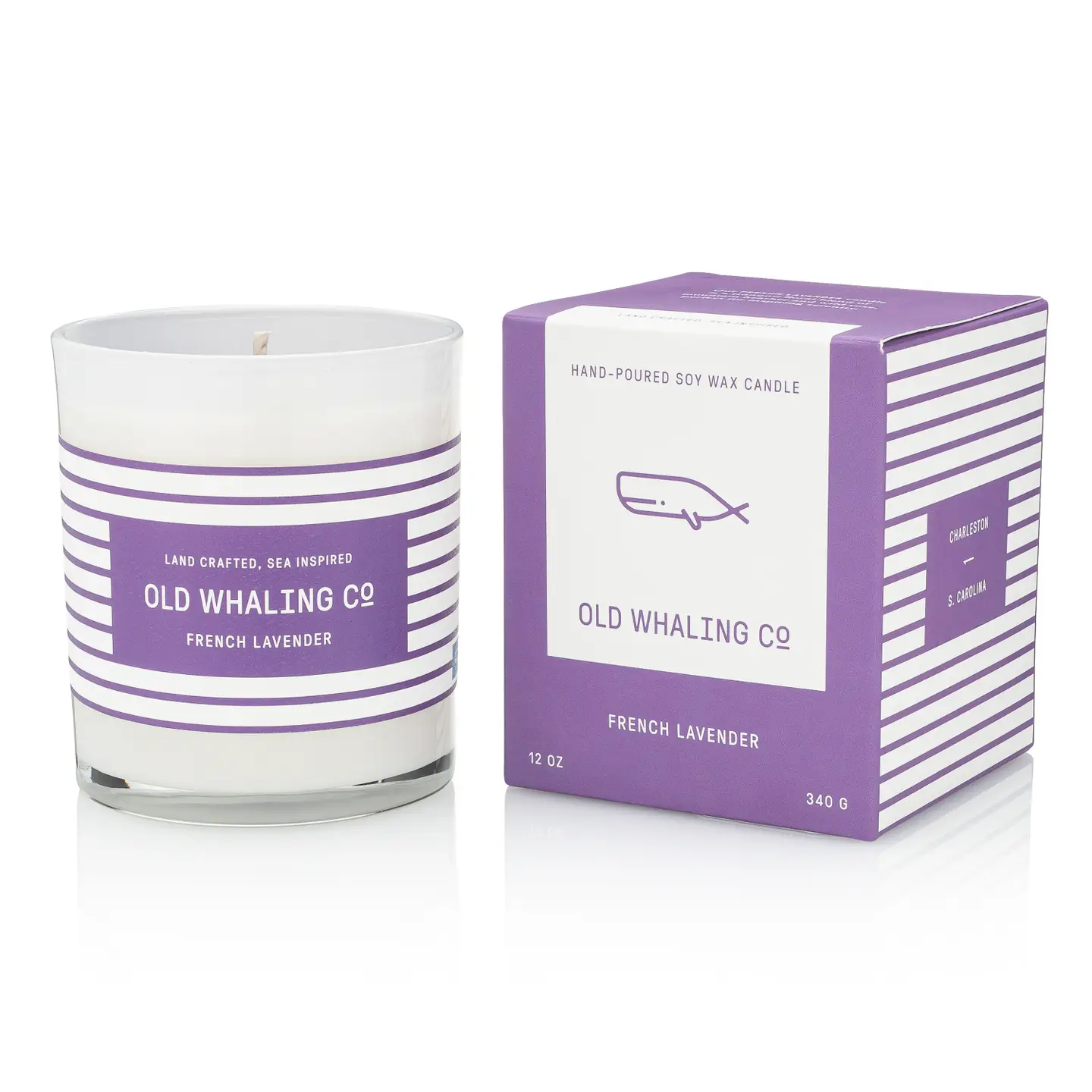 Old Whaling Candle French Lavender - DECO Raleigh
