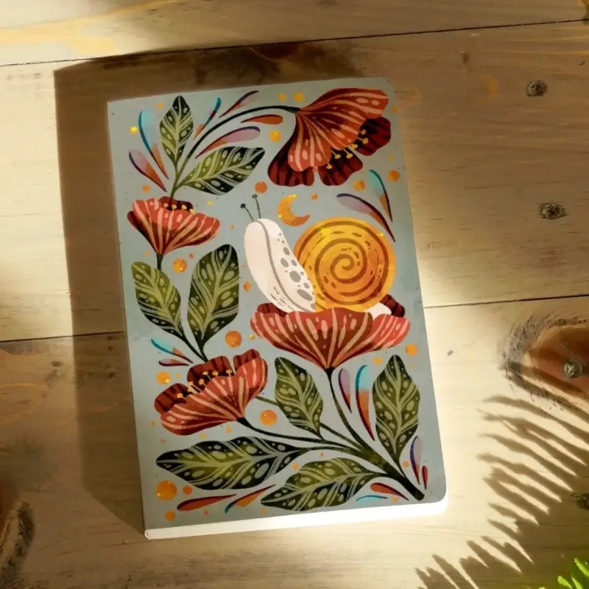 Classic Layflat Notebook Moonlight Snail - DECO Raleigh