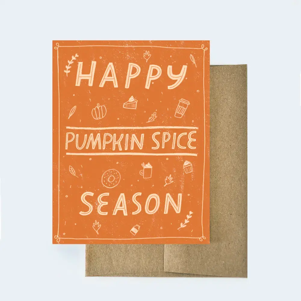 Pumpkin Spice Card - DECO Raleigh