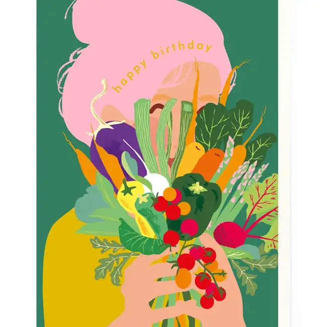 Veggie Bouquet Birthday Card - DECO Raleigh
