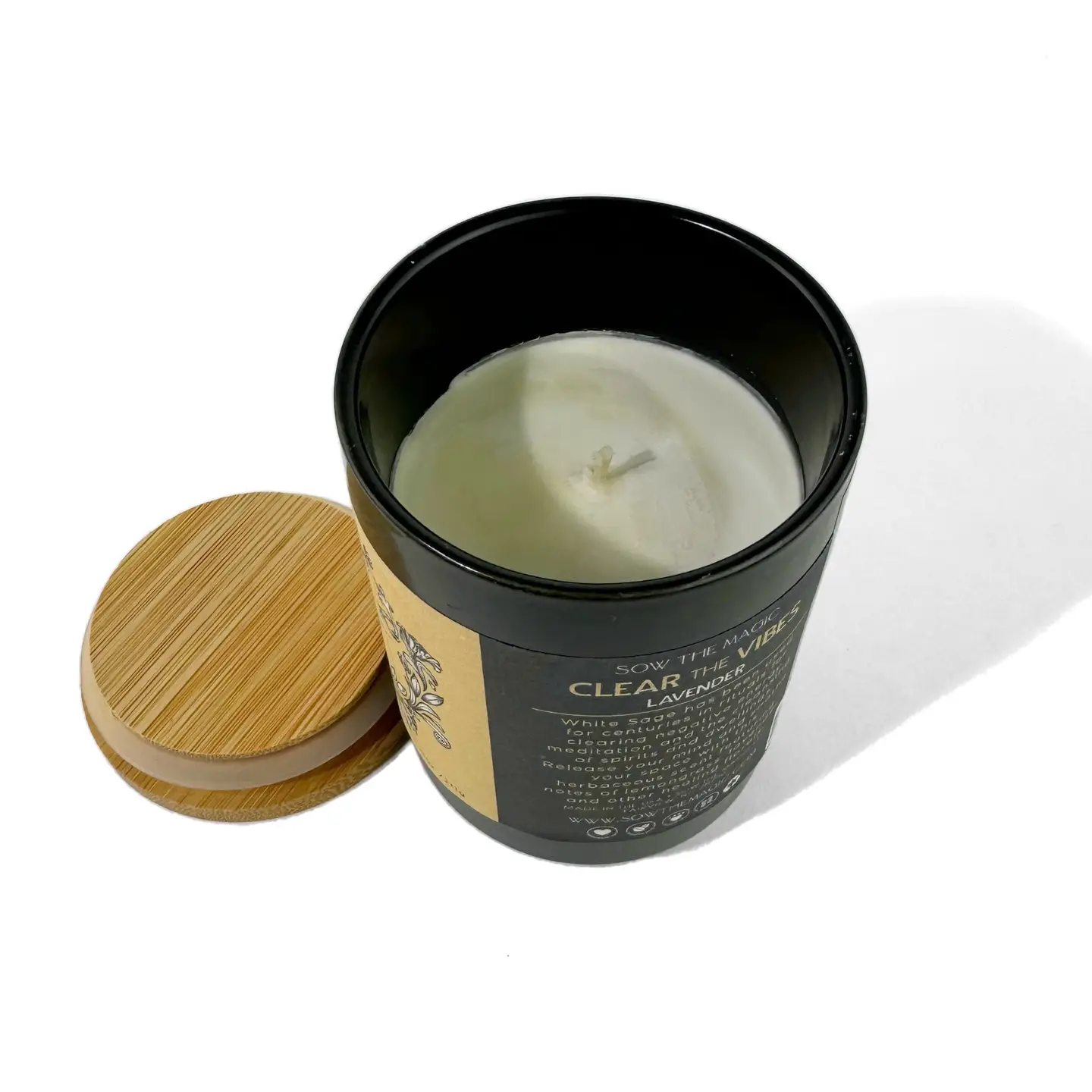 Clear the Vibes Garden Candle - Lavender - DECO Raleigh