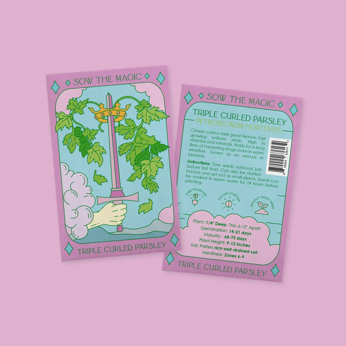 Tarot Garden + Gift Seed Packet - Triple Curled Parsley - DECO Raleigh