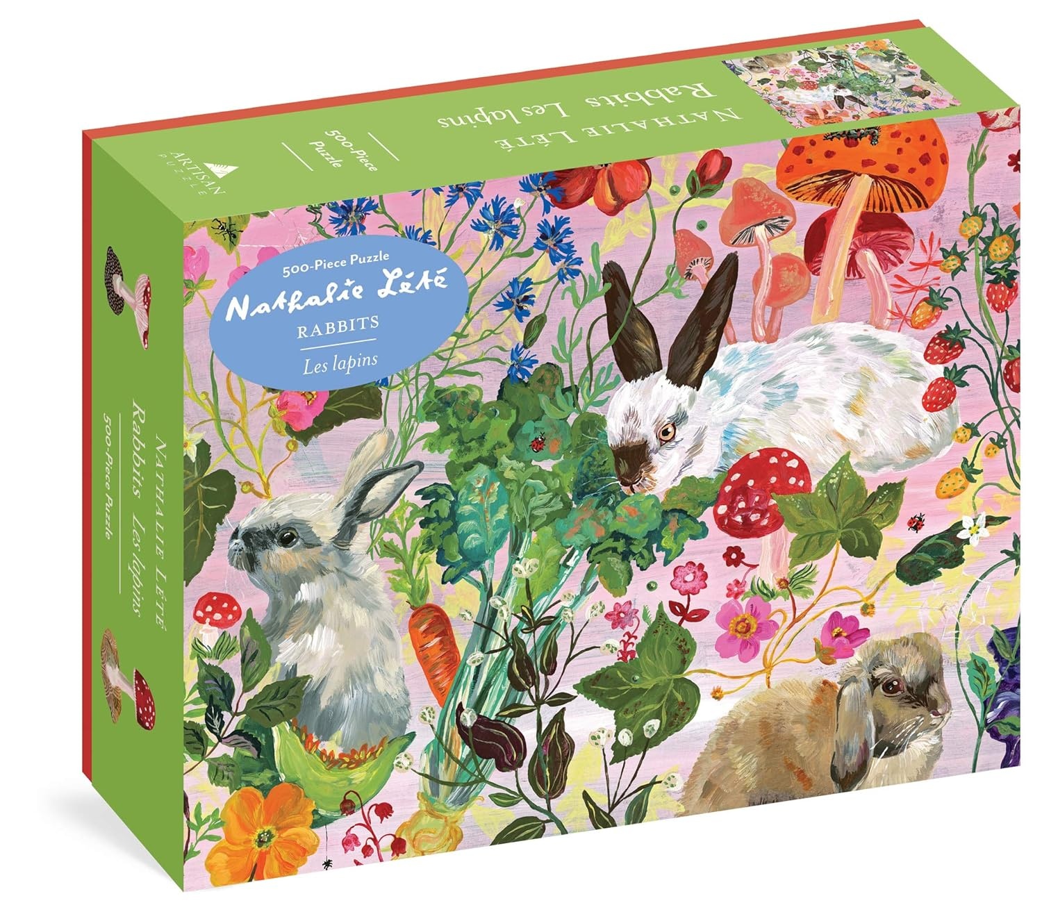 Nathalie Lete Rabbits 500 Piece Puzzle - DECO Raleigh