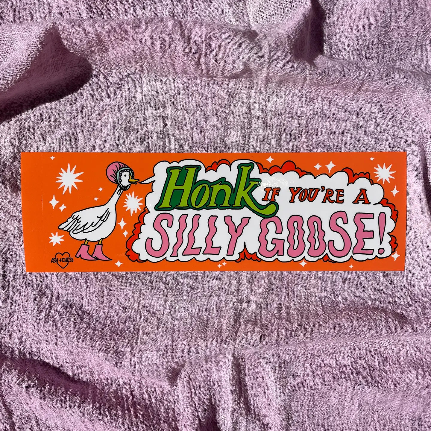 Silly Goose Bumper Sticker - DECO Raleigh