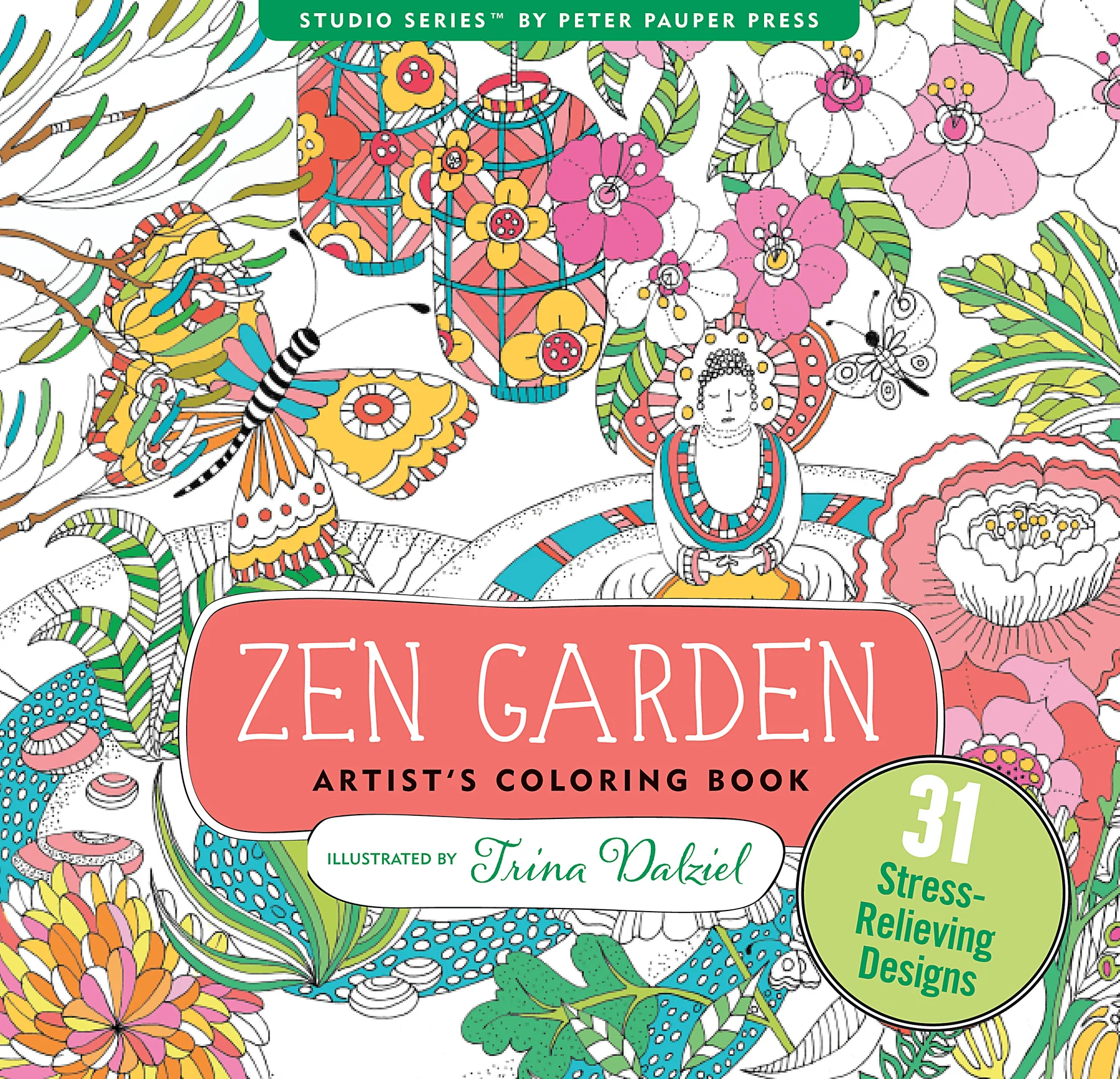 Zen Garden Adult Coloring Book - DECO Raleigh