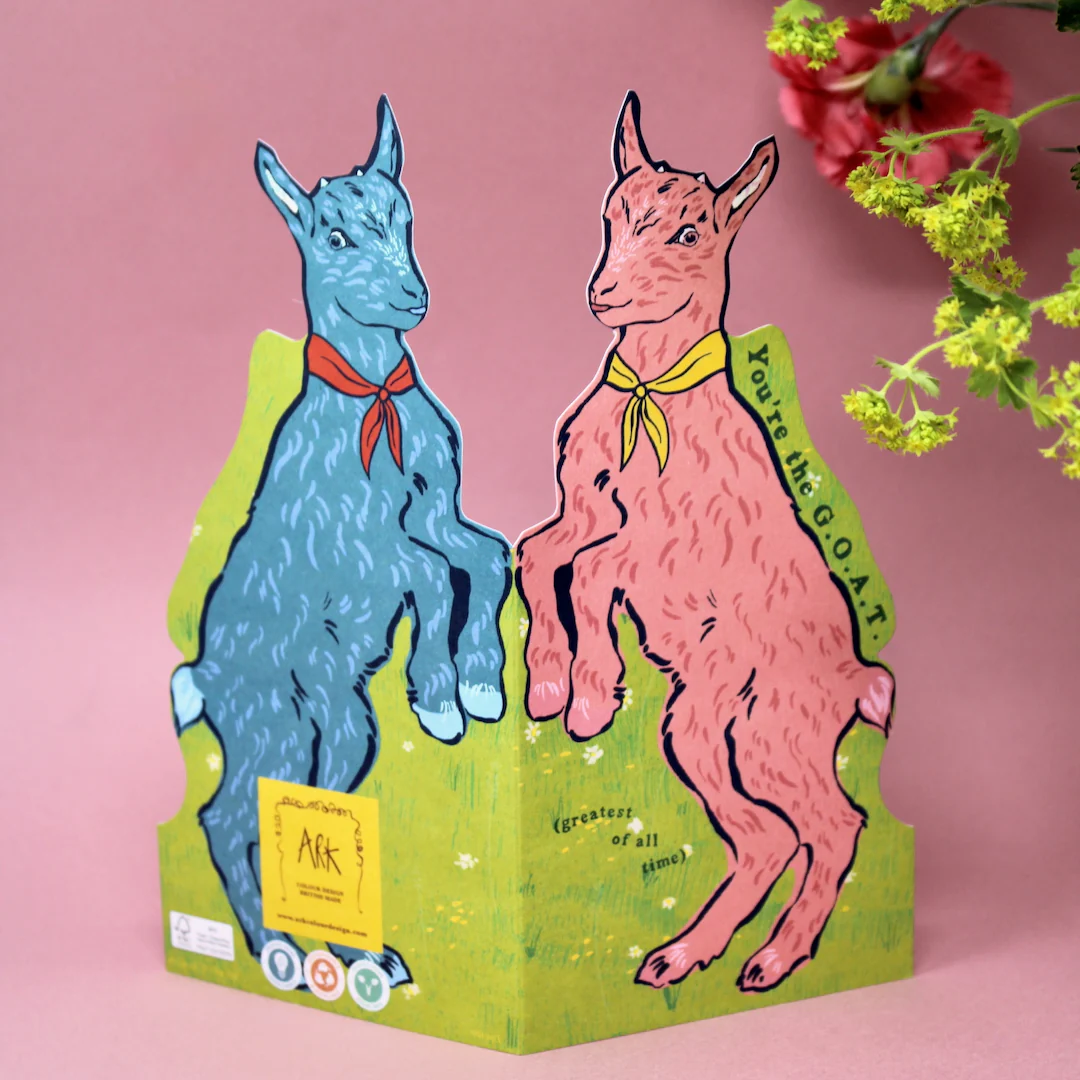 You're The GOAT Shaped Card - DECO Raleigh