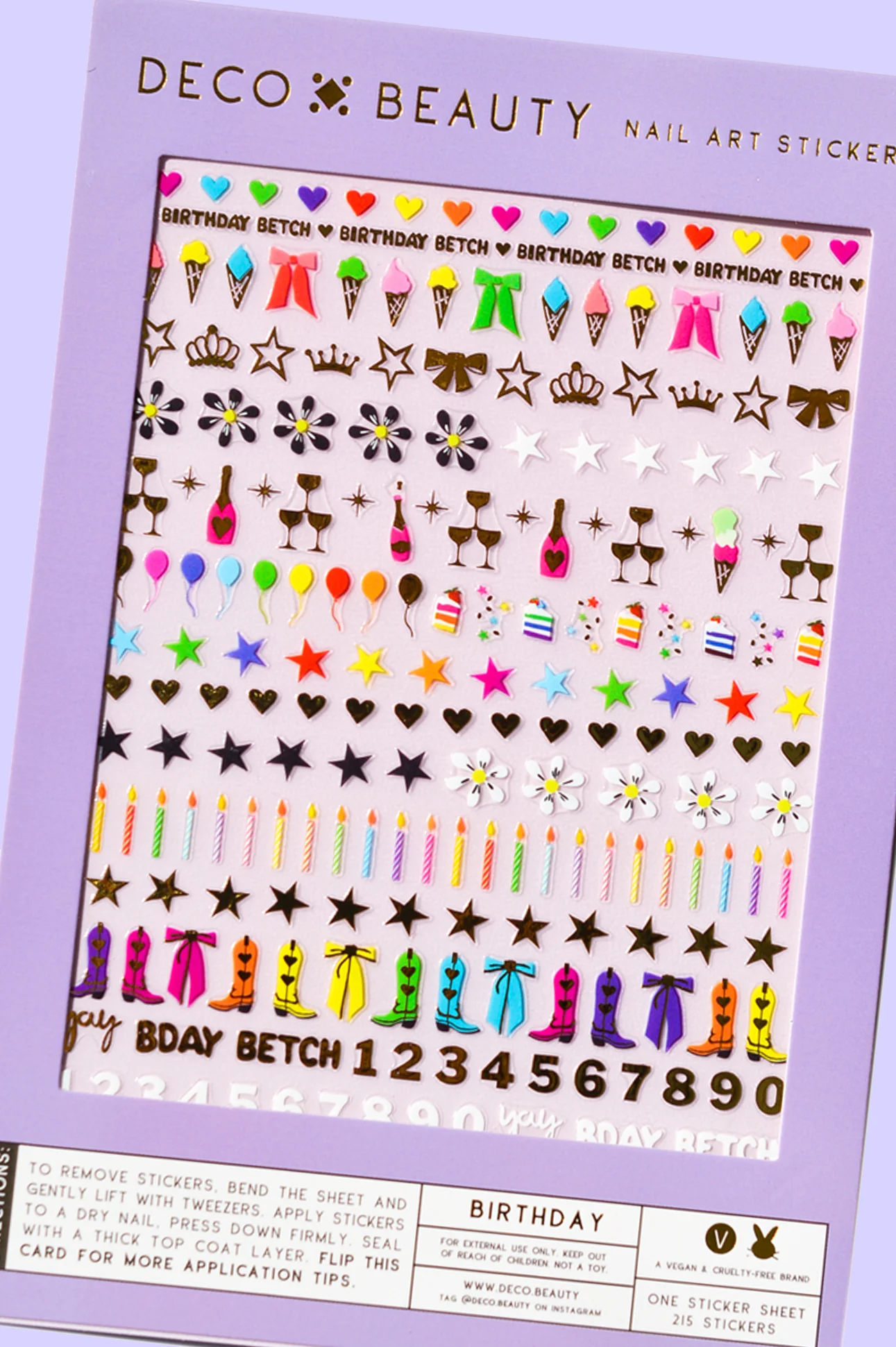 Nail Art Stickers - Birthday - DECO Raleigh