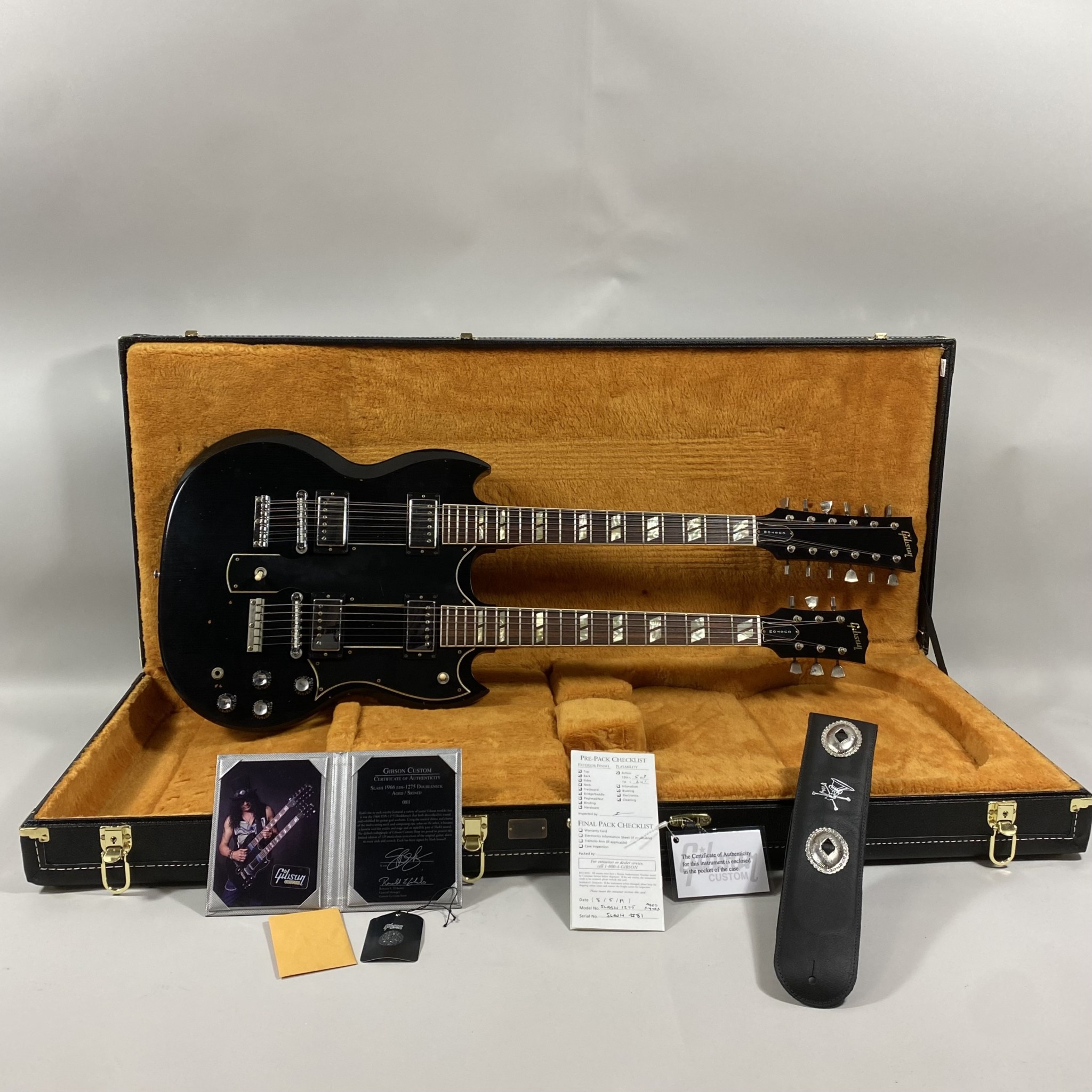 2019 Gibson Slash '66 EDS-1275 Aged Signed Doubleneck - Guitar House of ...