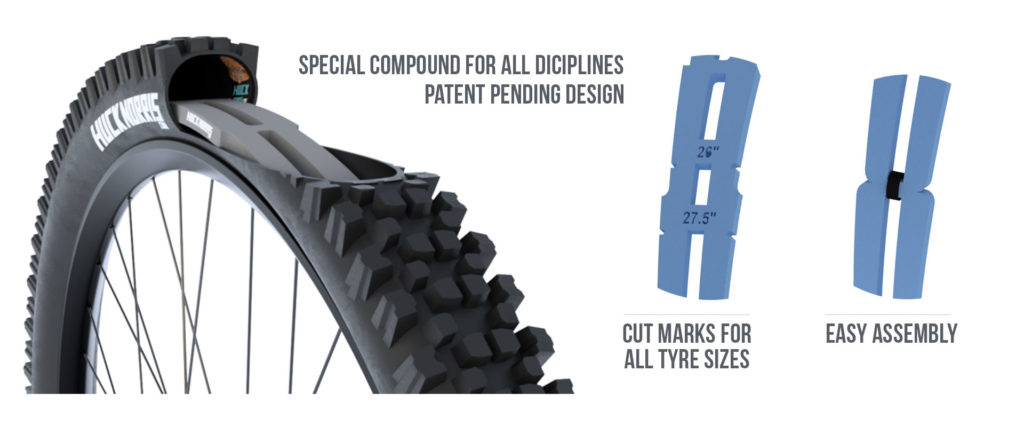 HUCK NORRIS TUBELESS TIRE INSERT SMALL (21-28MM RIM ID) 26"/27.5"/29 ...