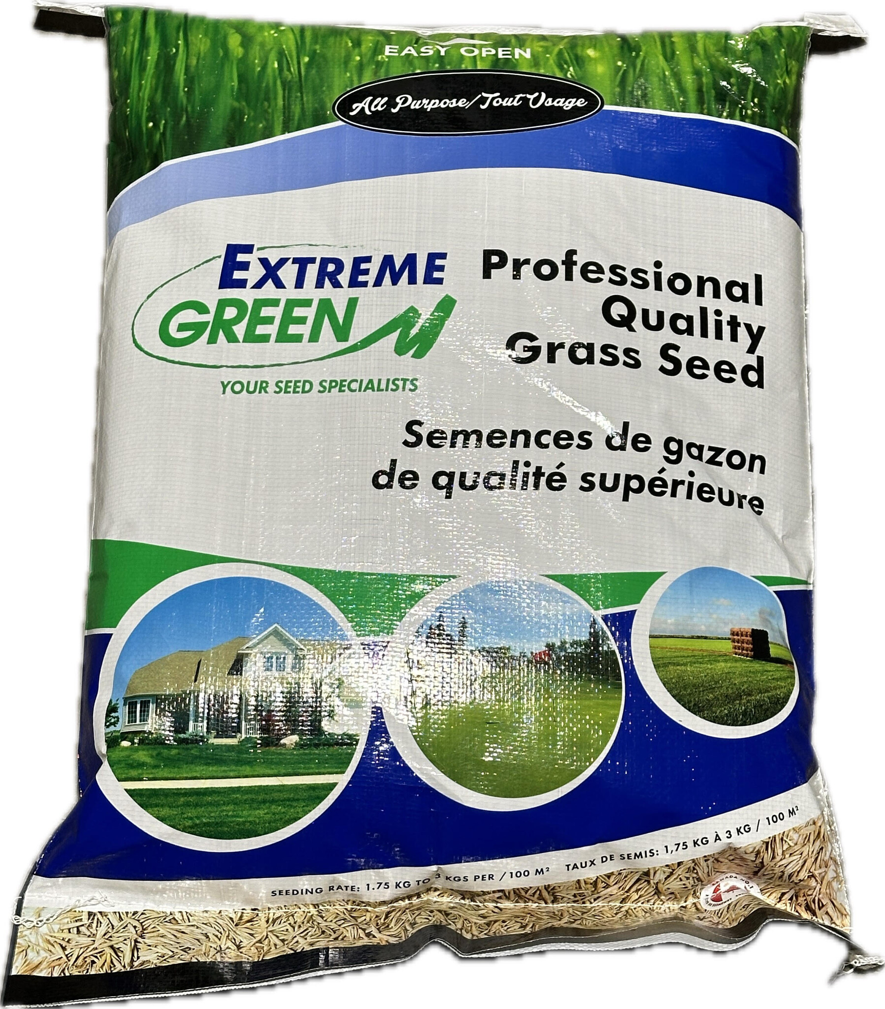 PCDJ Semences Gazon Tout Usage (3kg) // All purpose grass seed (3kg) - Pepiniere Cite des Jeunes