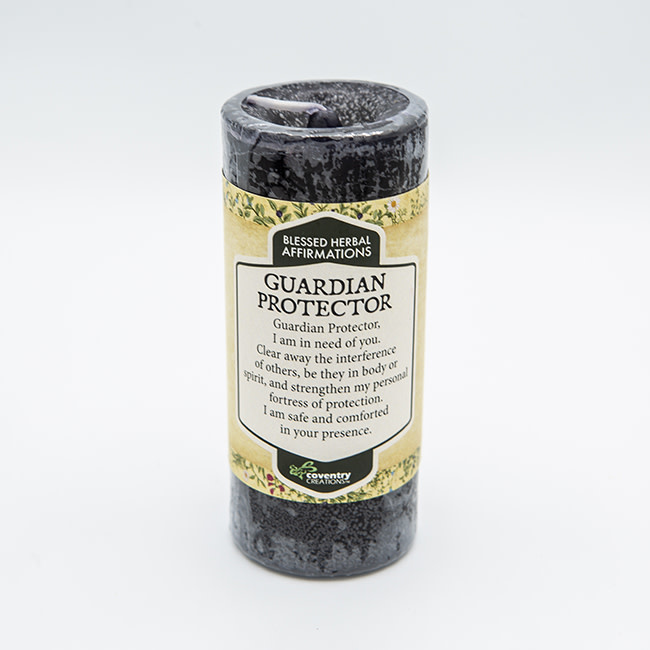 Affirmation Guardian Protector Pillar Candle - Mystic Valley