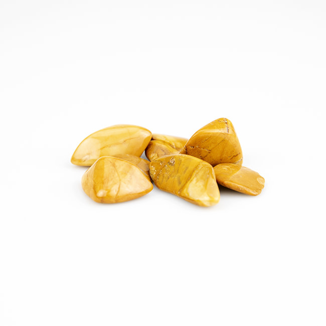 Yellow Jasper Medium Tumbled Stone - Mystic Valley