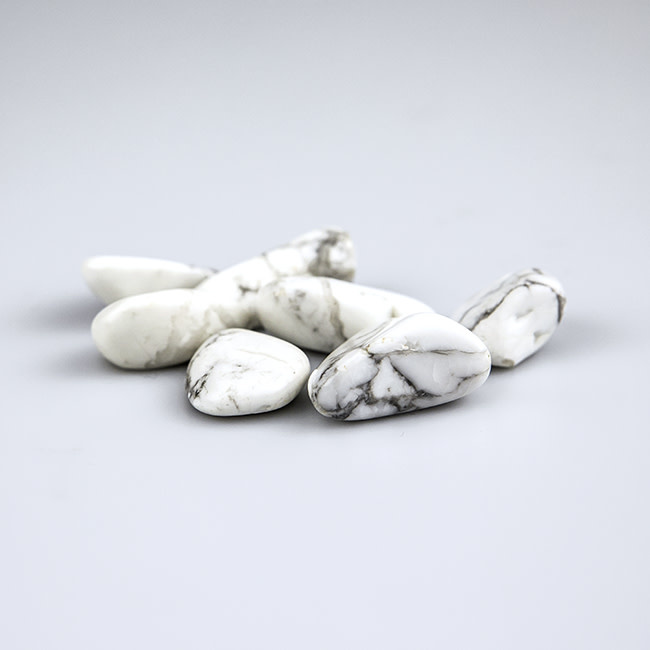 Howlite Medium Tumbled Stone - Mystic Valley
