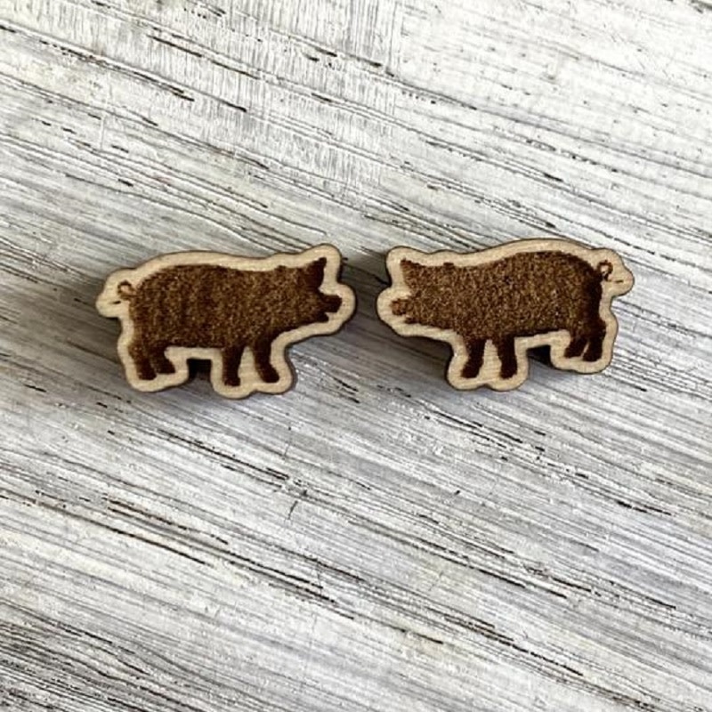 Pig Stud Earrings - South Dakota Agricultural Heritage Museum Store