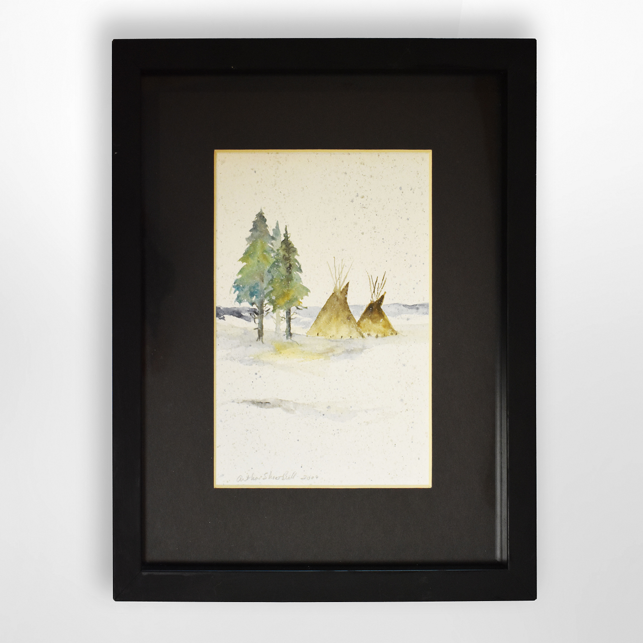 Arthur Short Bull, Winter Camp - South Dakota Art Museum