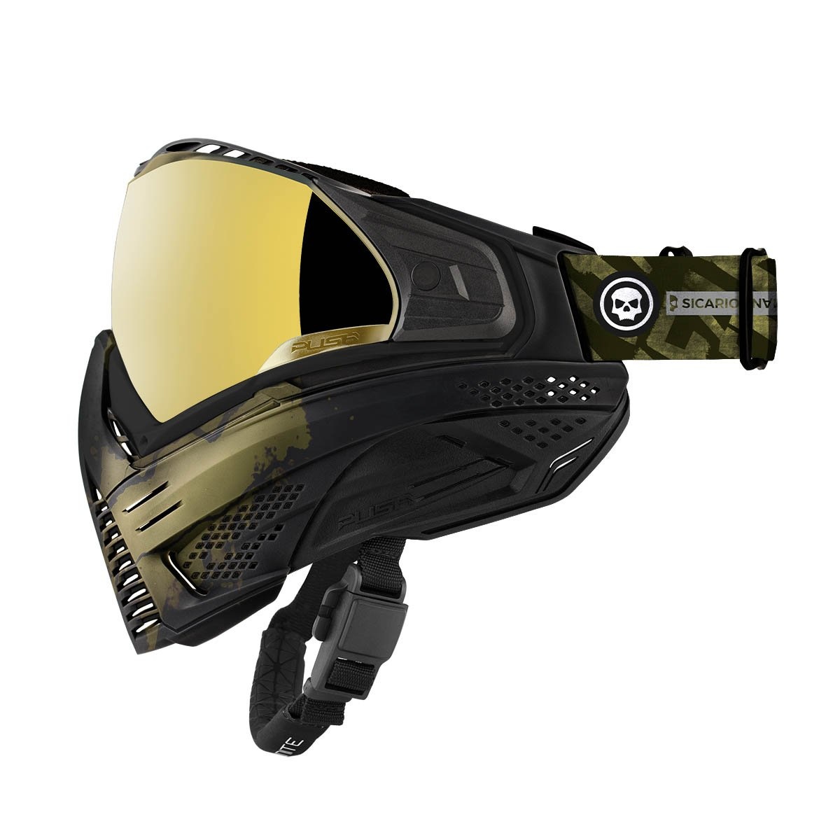 Push Paintball Unite Goggle - Infamous Gold Skull - Shop Cousins
