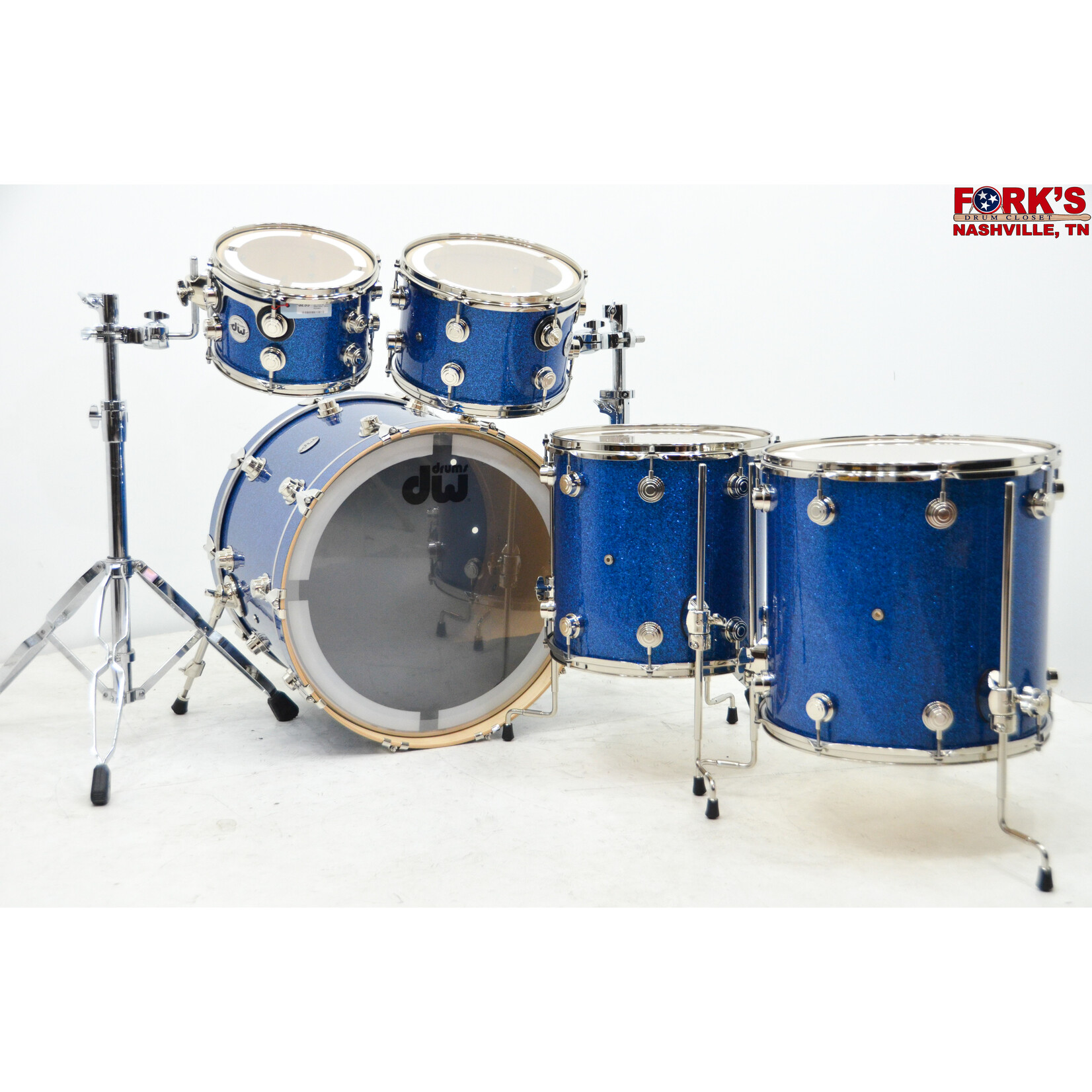 Blue Dw Drum Set