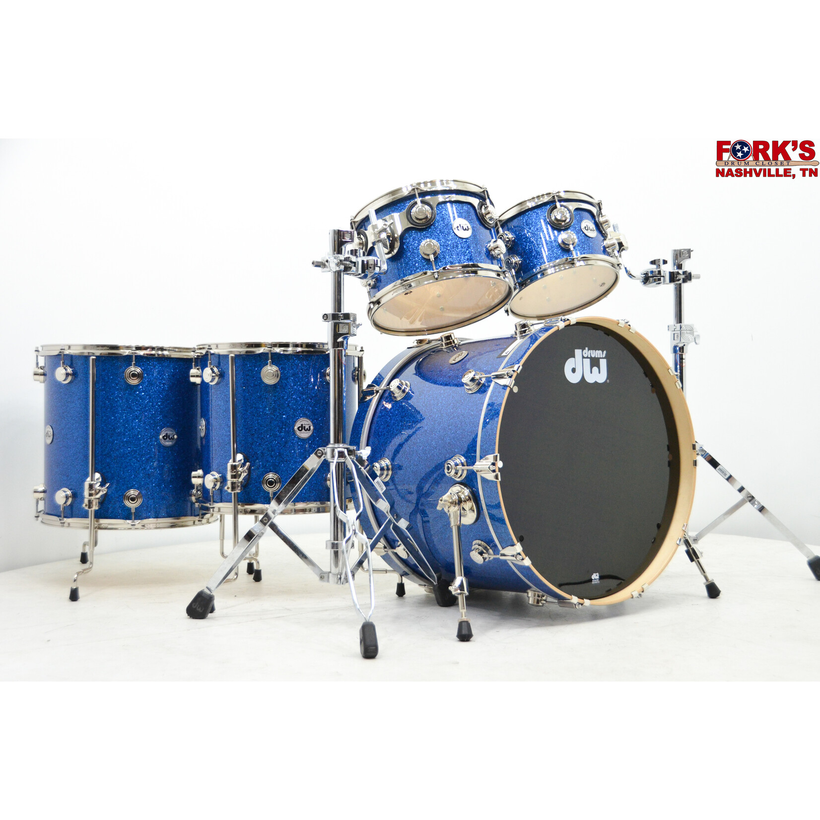 Blue Dw Drum Set