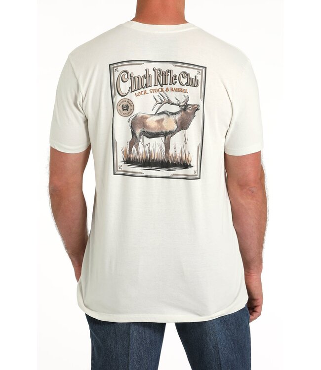 MTT1690645 CINCH MEN'S RIFLE CLUB TEE- WHITE - A Bit of Tack