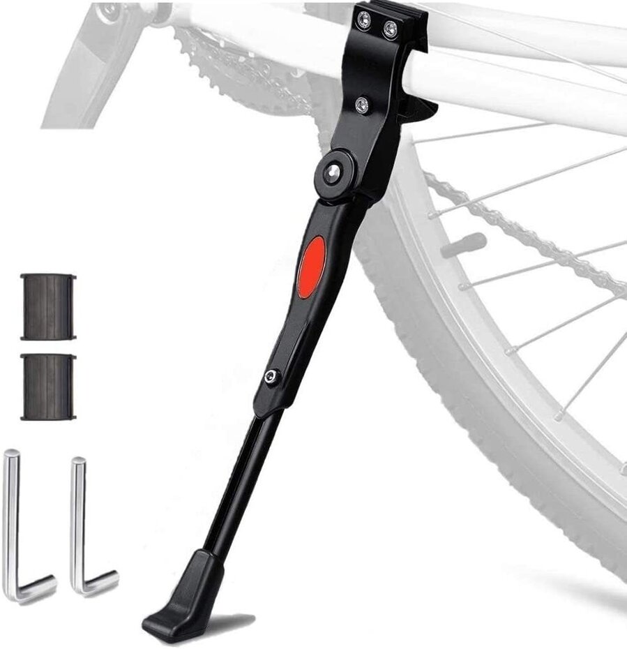 49N béquille centrale en aluminium (vélos de 24-28'') - Vertige Vélo Ski