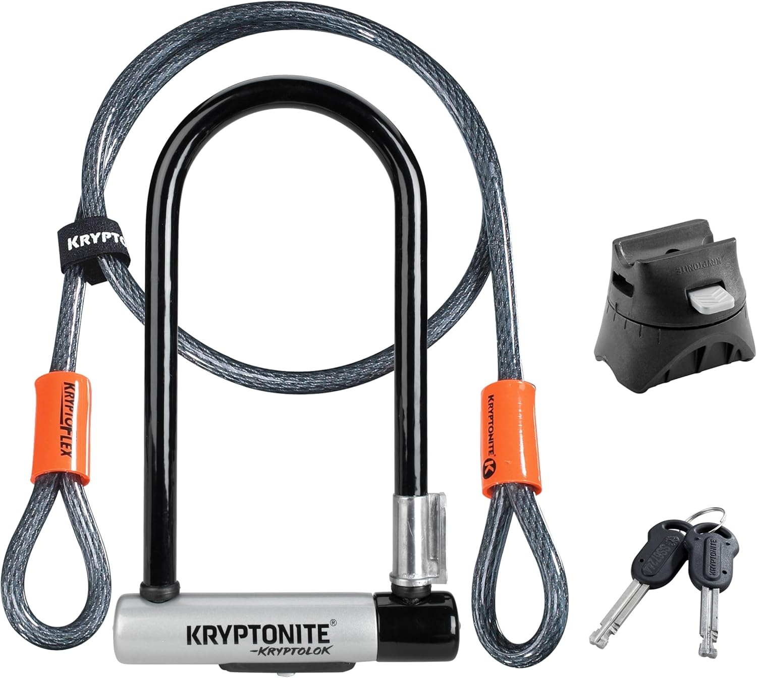 KRYPTONITE Keeper 12 STD cadenas avec un cable flexible 4' - Vertige Vélo Ski