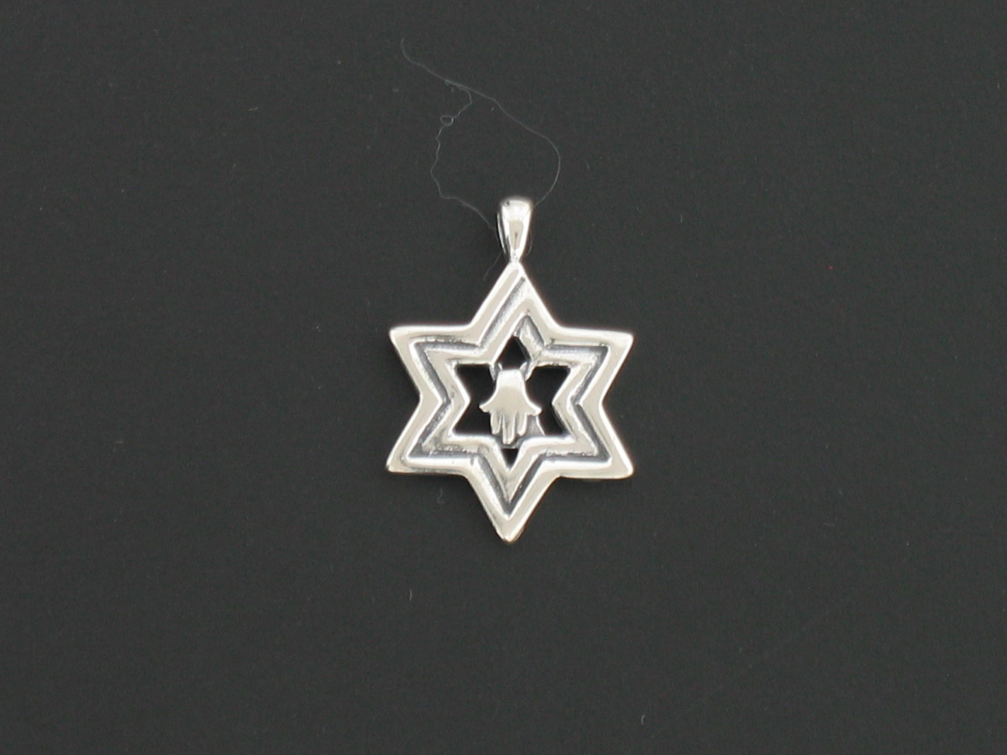 Magen David & Hamsa Pendant - The Israeli Source