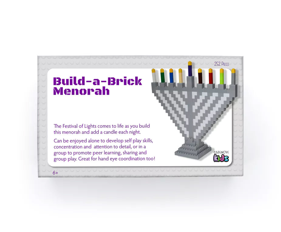 Build-A-Brick LEGO-Style Menorah - The Israeli Source