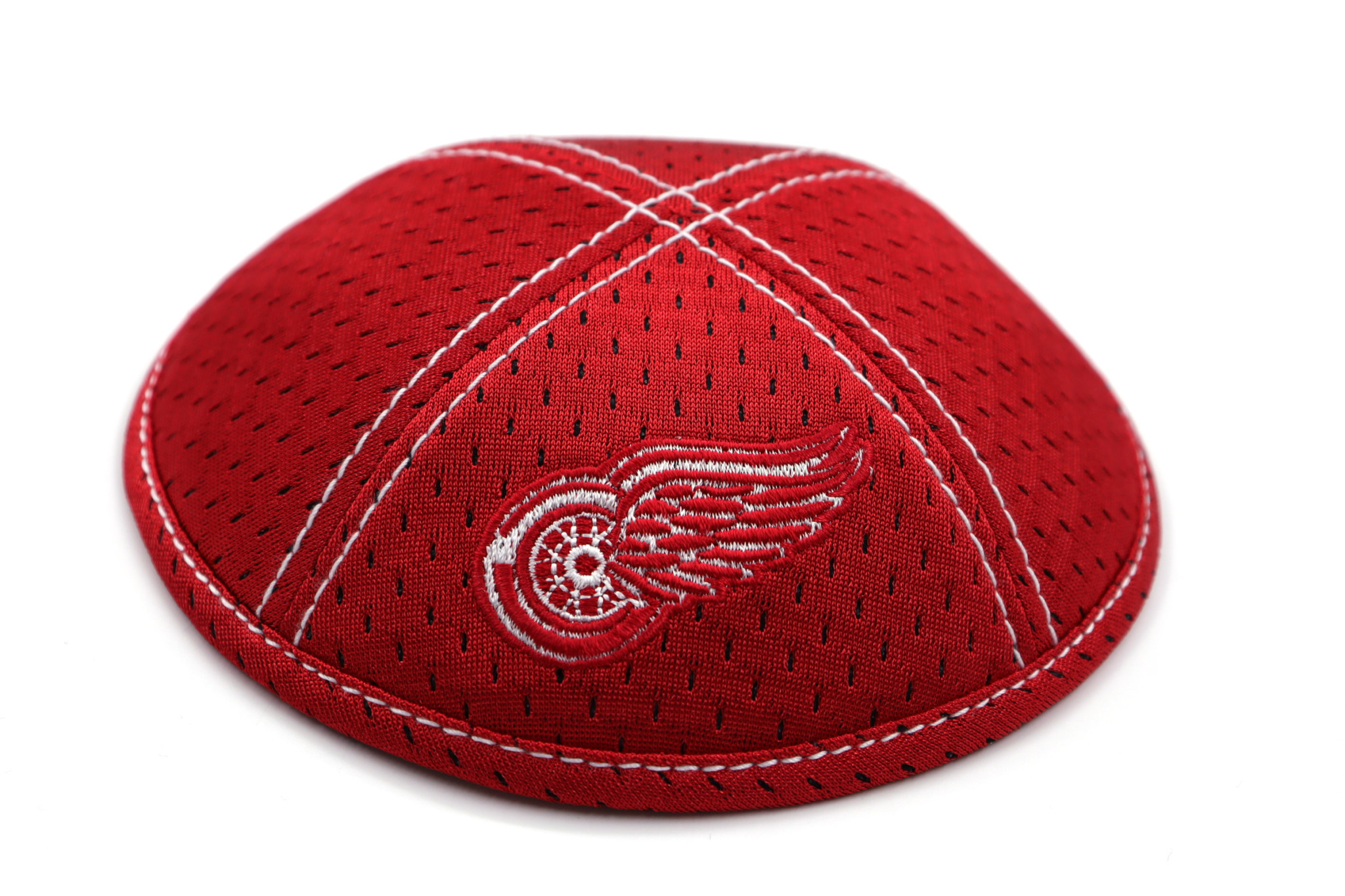 Sports Mesh Kippah, Detroit Red Wings - The Israeli Source