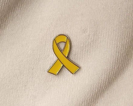 ''Bring Them Home - NOW'' Yellow Ribbon Hostage Pin - The Israeli Source