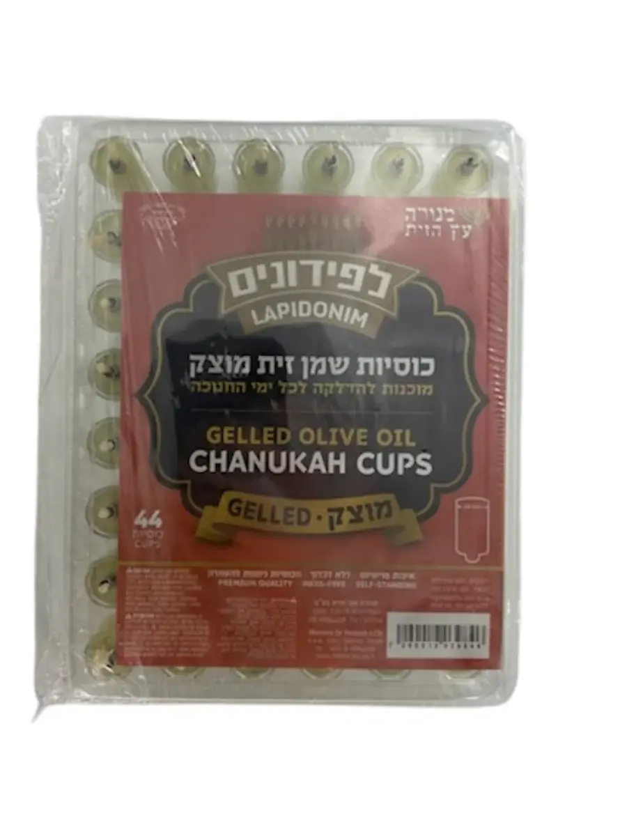Prefilled Chanukah Lights - Solidified Olive Oil, Small - The Israeli ...