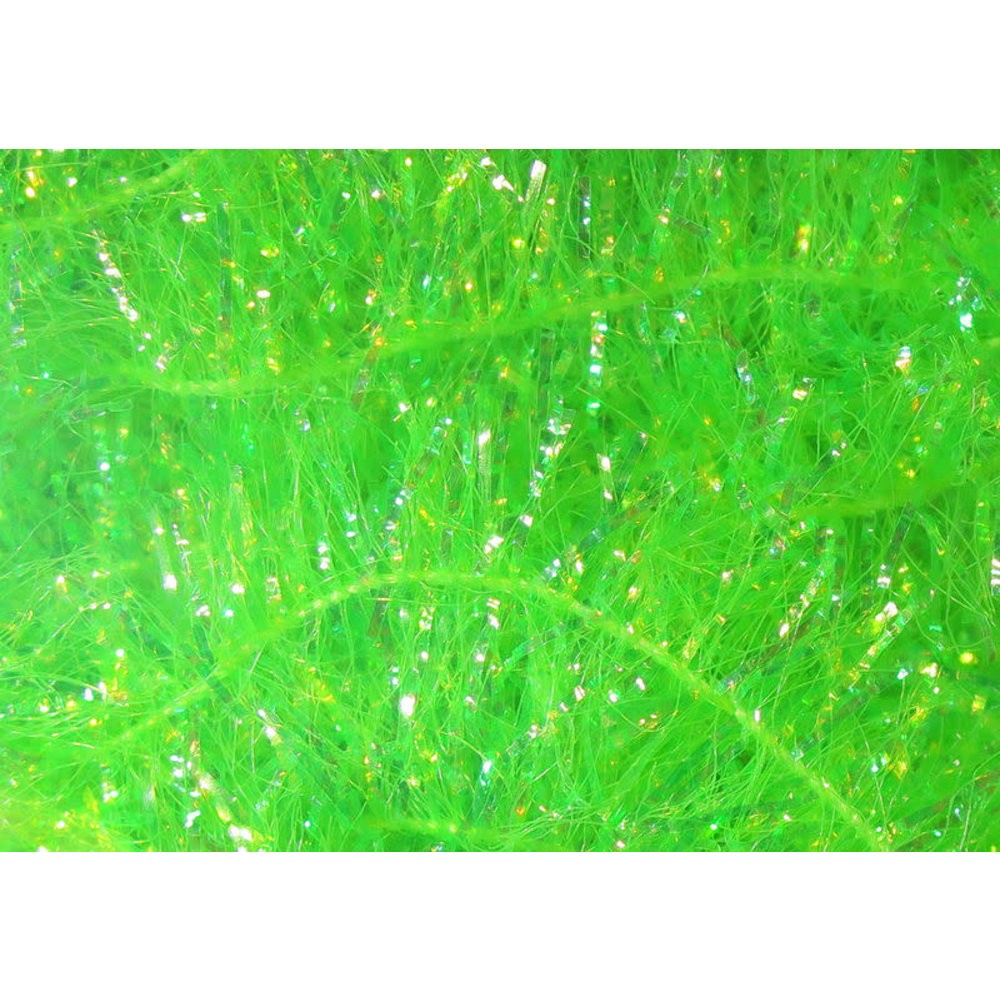 HARELINE Krystal Flash Chenille #54 Chartreuse - Salmon River Fly Box