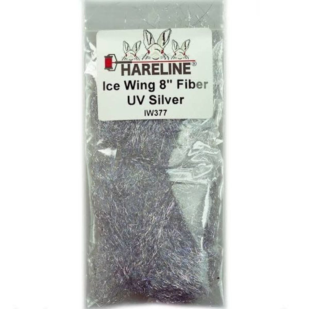 8 inch Ice Wing Fiber #377 UV Silver - Salmon River Fly Box