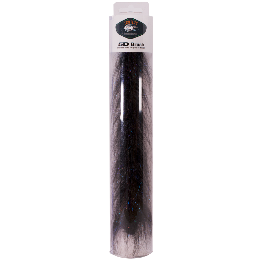 Fair Flies Crystal Leech Black 5D Brush - Salmon River Fly Box