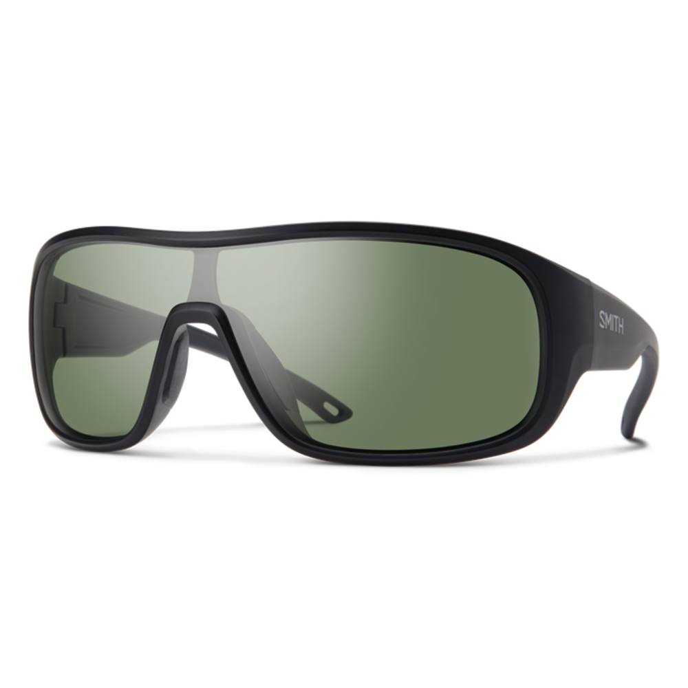 Smith Spinner Sunglasses- Matte Black || ChromaPop Polarized Grey Green ...