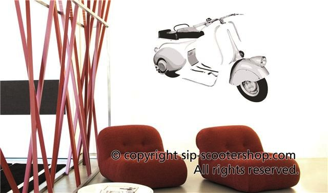 Lifestyle Vespa Wall Art Decal - Vespa Toronto West