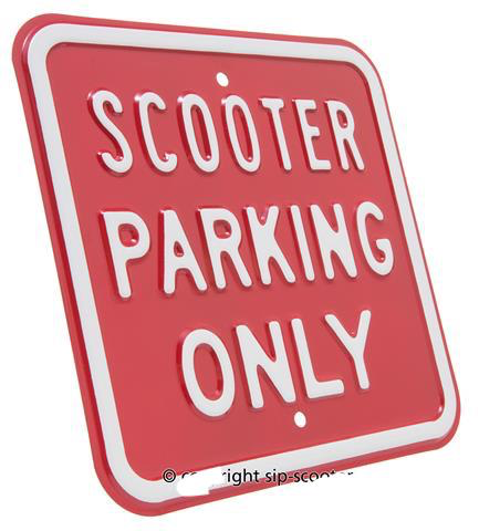 Parking Sign - Scooters Only - Vespa Toronto West